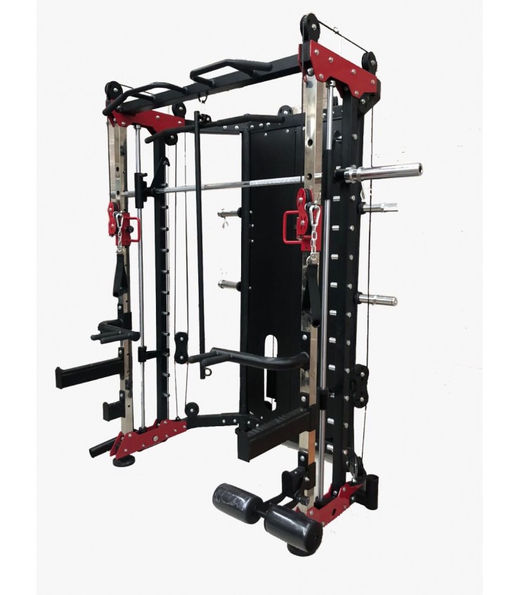 Rack Multifuncional con Smith Con Peso Integrado